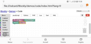 Installer Blockly sur son ordinateur - Programmation par blocs